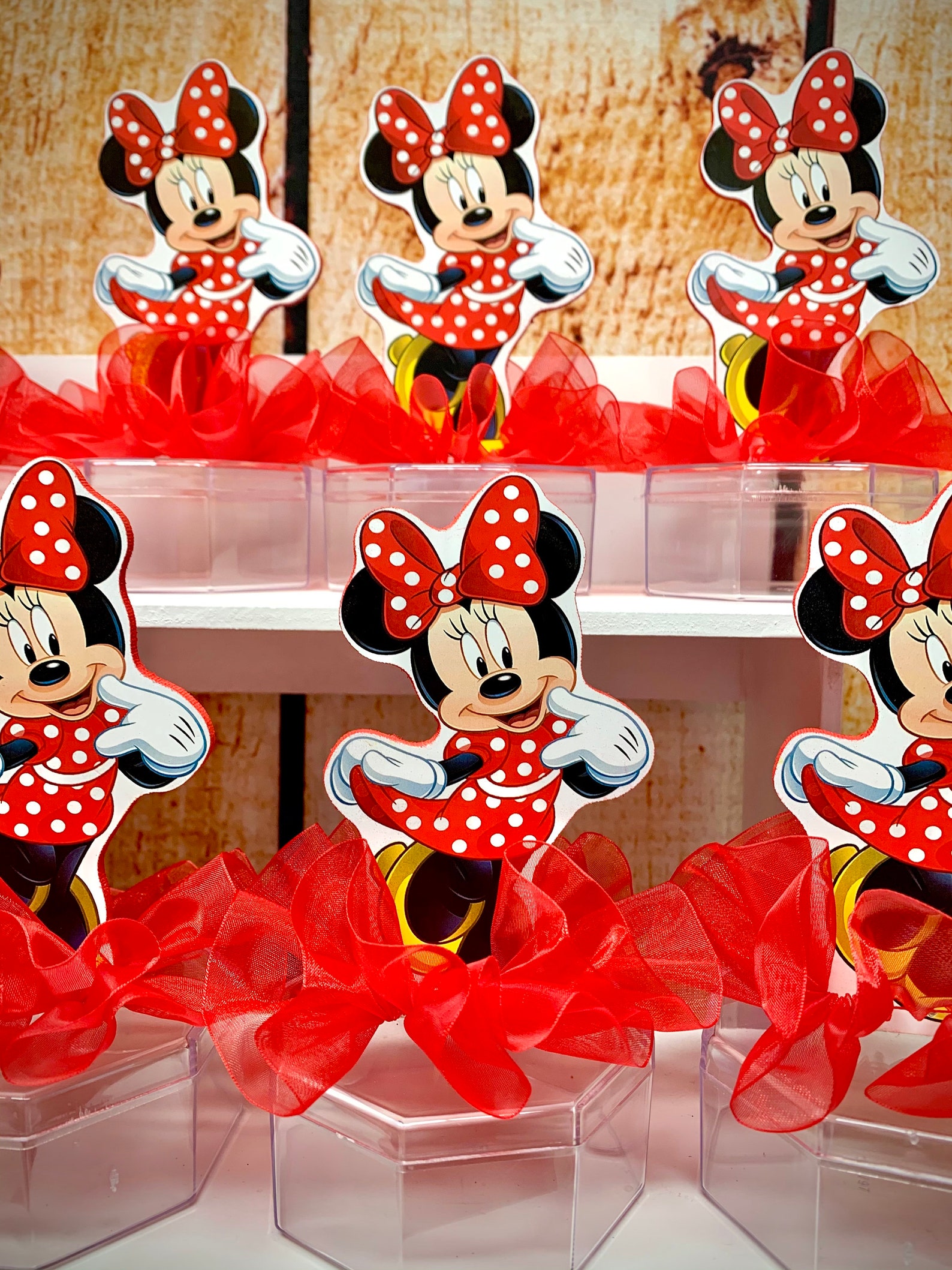 Minnie Mouse Red Birthday Theme Red Minnie Party Favors Etsy Minnie Mouse Red Birthday Theme Red Minnie Party Favors Etsy