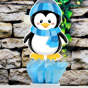 Penguin Birthday Theme | Winter Wonderland Centerpieces | Penguin Theme ...