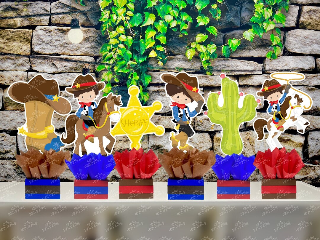 Wild West Cowboy Theme | Cowboy Birthday Centerpiece | Western ...