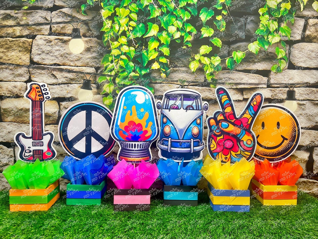 I Love the 70s Theme| 70s Birthday Centerpiece | 70s Party Decoration ...