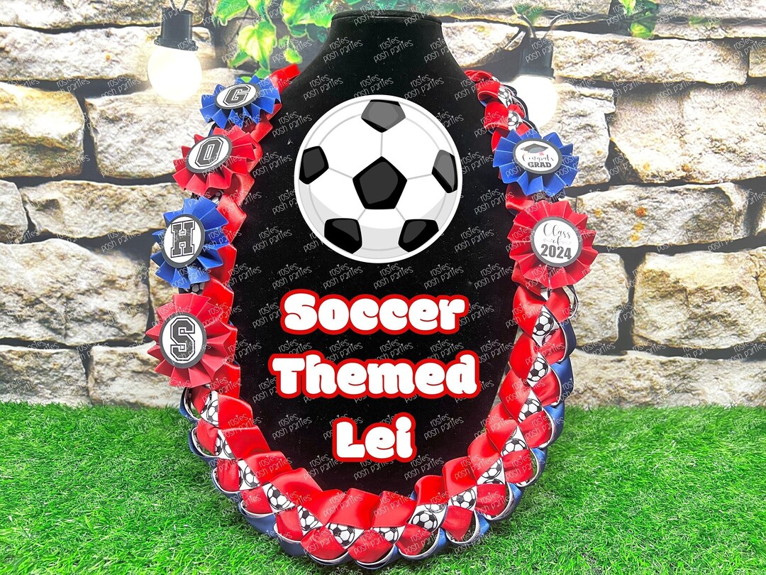 Soccer Sports Graduation Lei | Promotion Gift Lei | Sports Senior Night ...