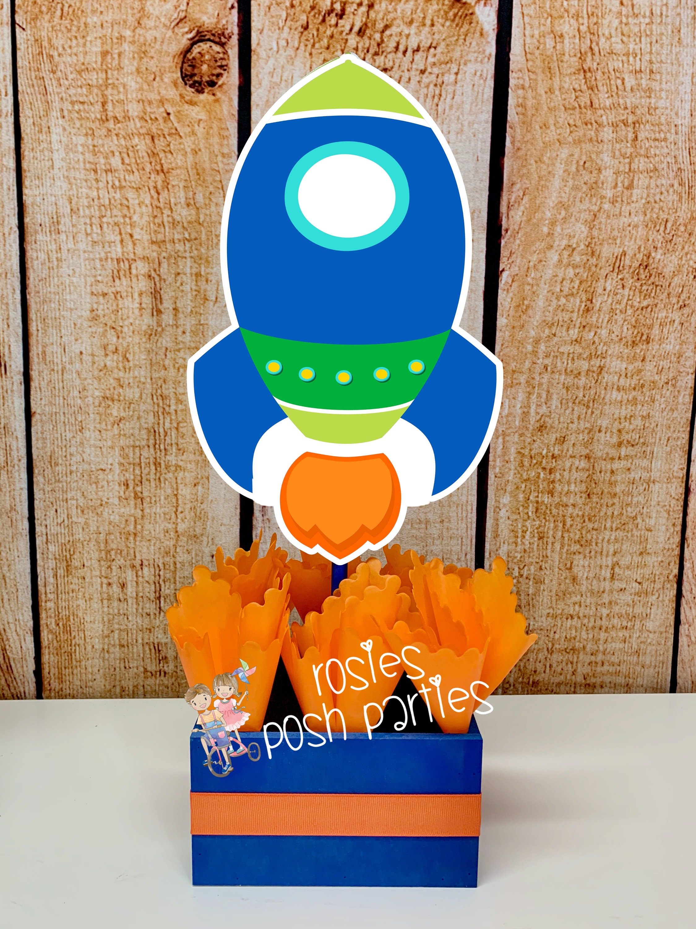 Outer Space Blast off Centerpiece Decoration Spaceship Outer - Etsy