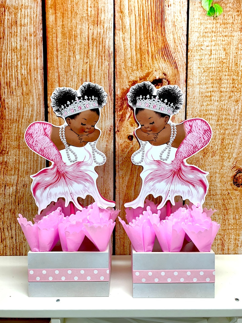 Little Princess Theme Mermaid Theme Centerpiece Pastels | Etsy