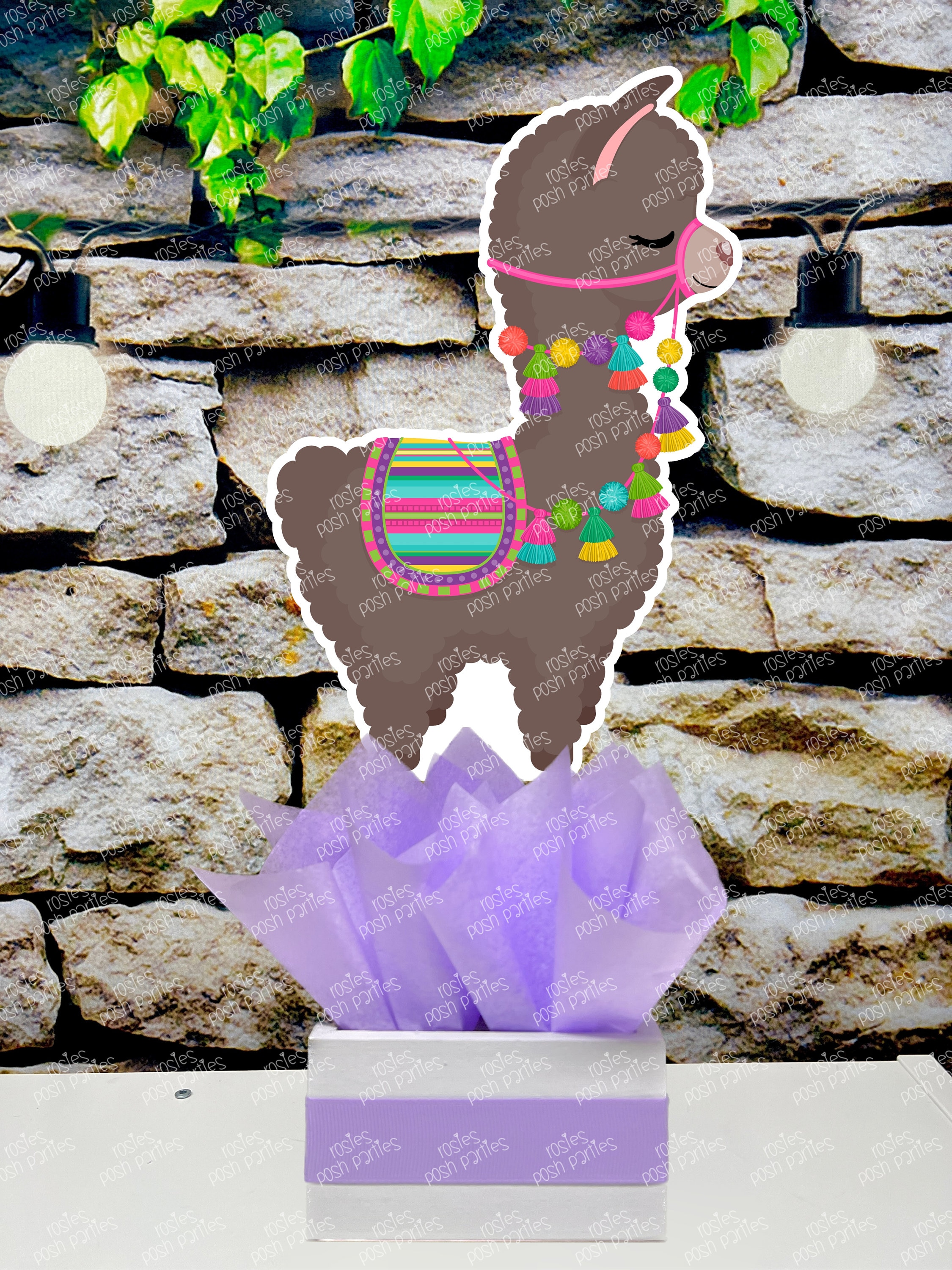 Llama Birthday Theme Centerpiece Decoration | Llama Theme | Llama ...