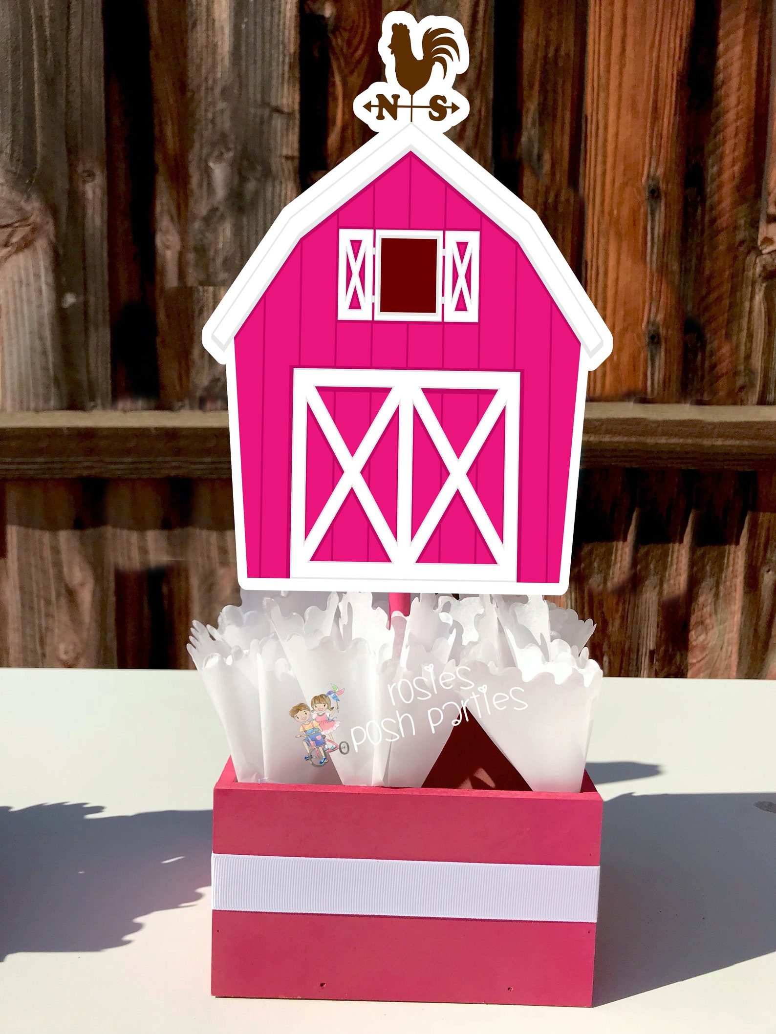 Pink Farm Theme Girl Farm Birthday Pink Farm Party Farm - Etsy