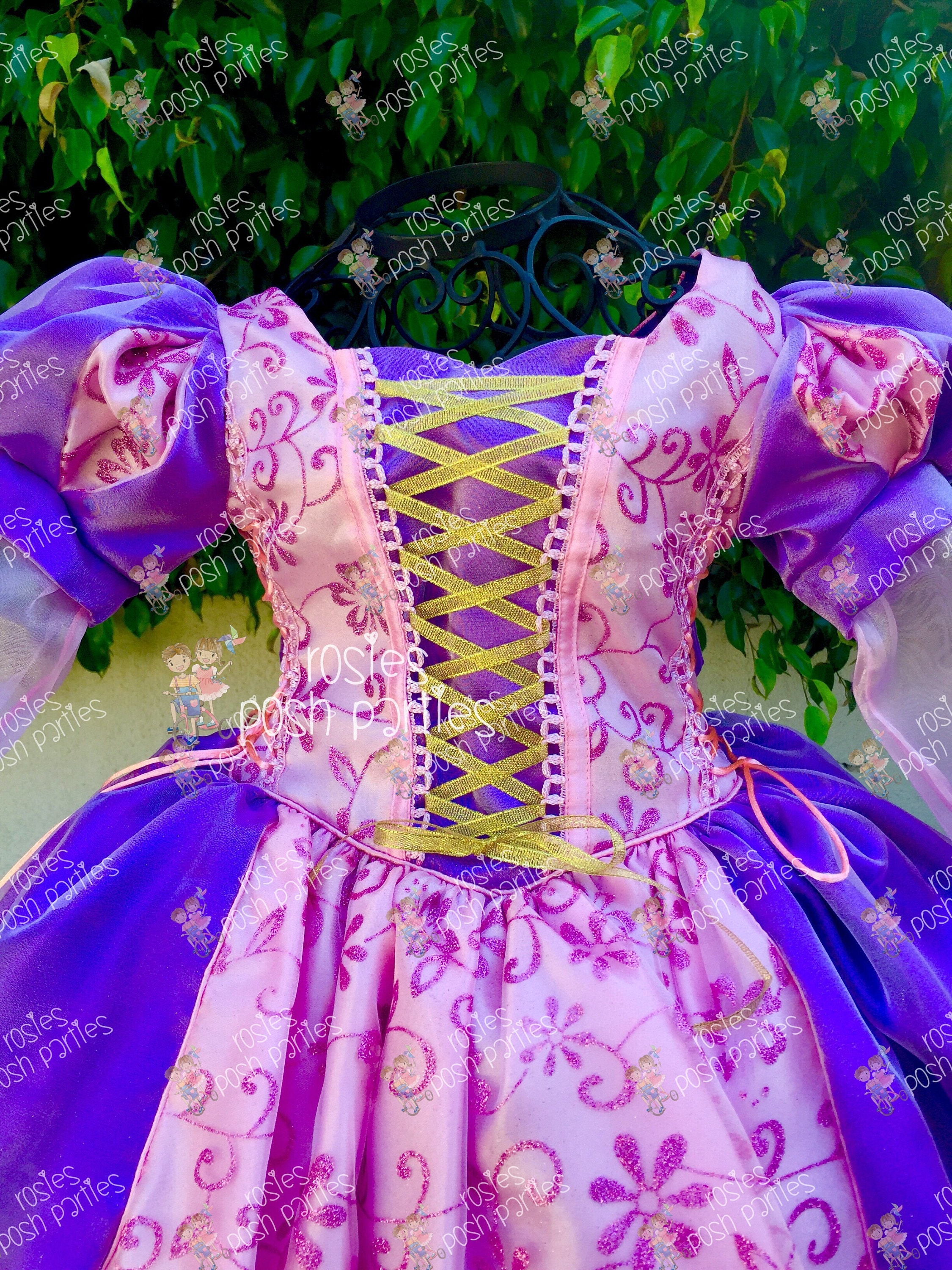 Tangled Rapunzel Dress for Birthday Costume or Photo Shoot - Etsy