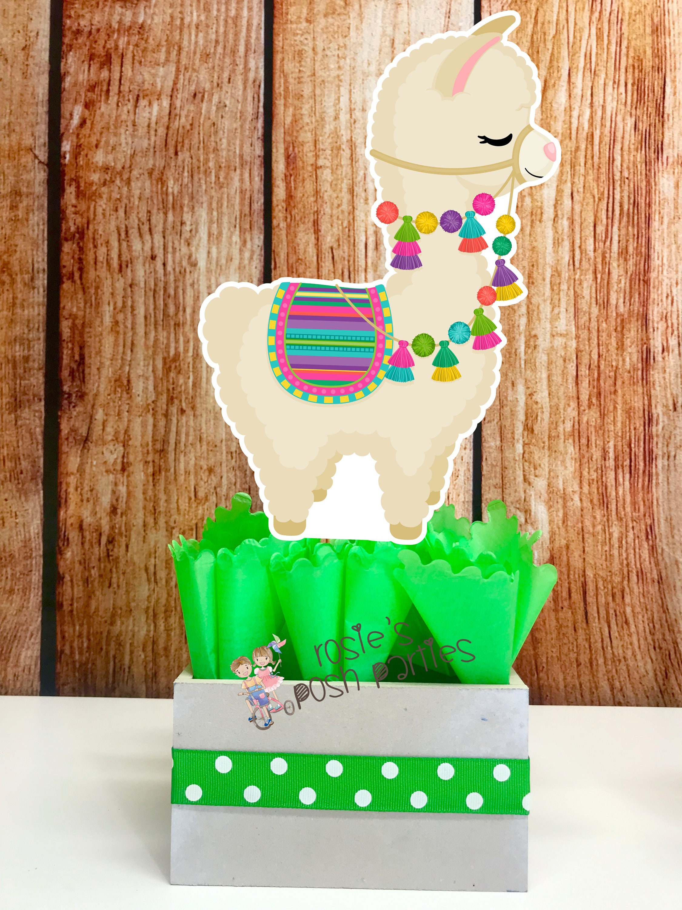 Llama Birthday Theme Centerpiece Decoration Llama Theme | Etsy