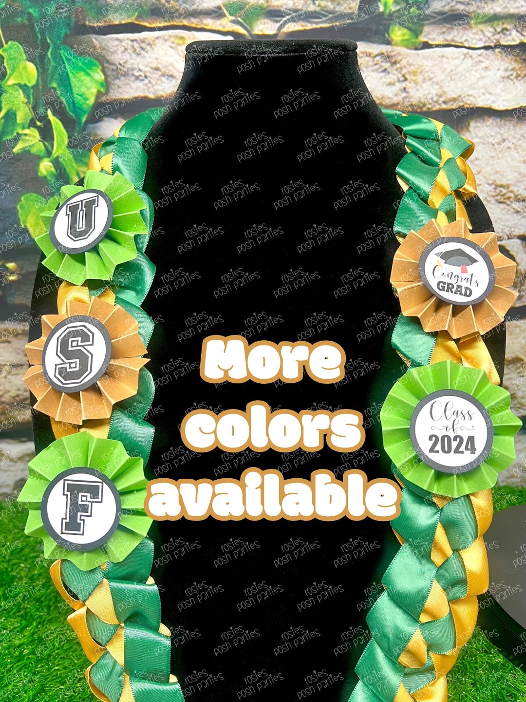 Graduation Lei | Promotion Gift Lei | Senior Night Gift Lei | Braided ...