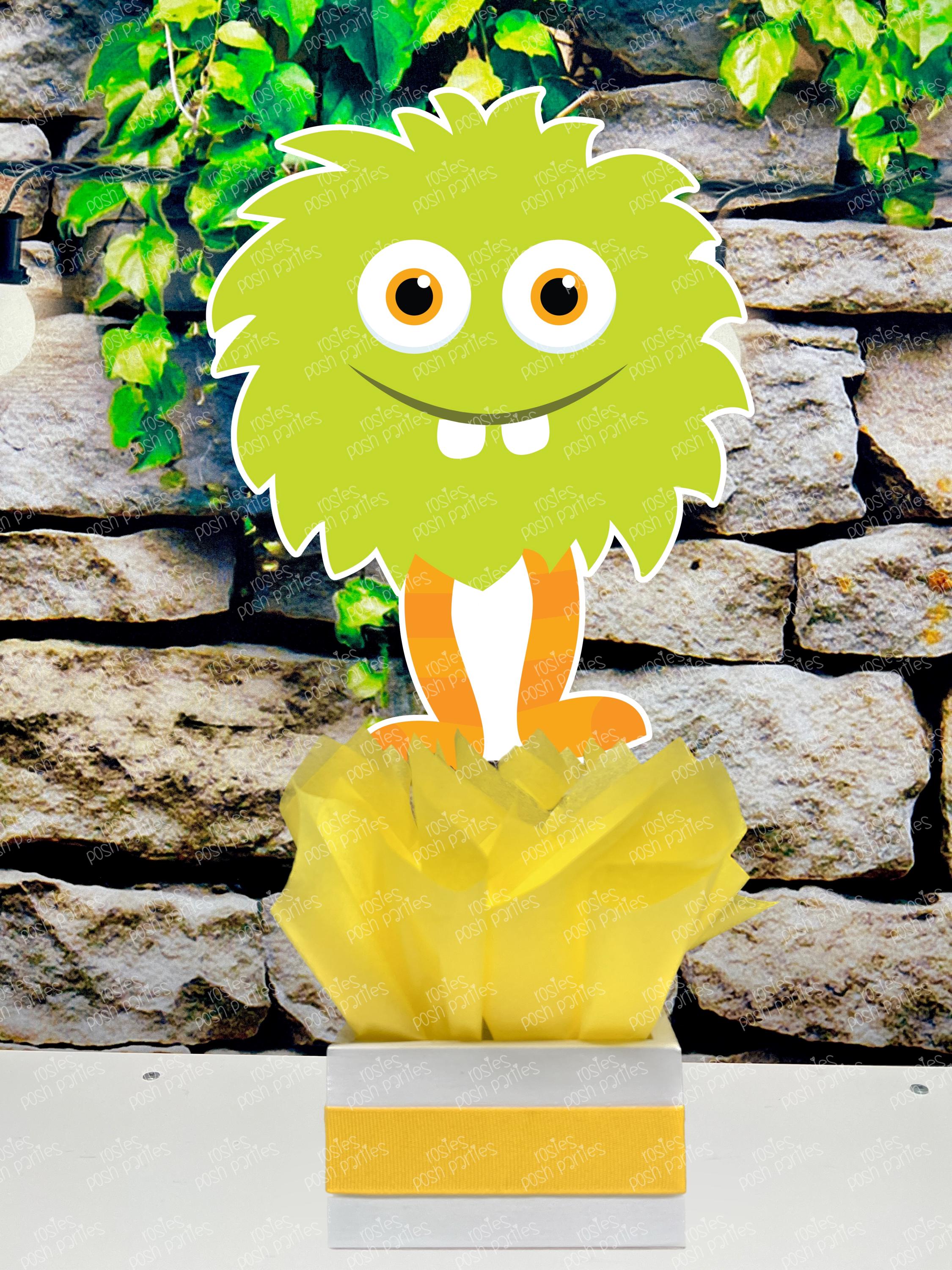 Monster Birthday Centerpieces Little Monsters Cute Birthday Party Wood ...