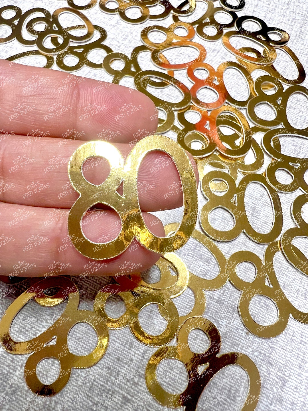 Birthday Age Confetti | 80th Birthday Party Decoration | 80th Confetti ...