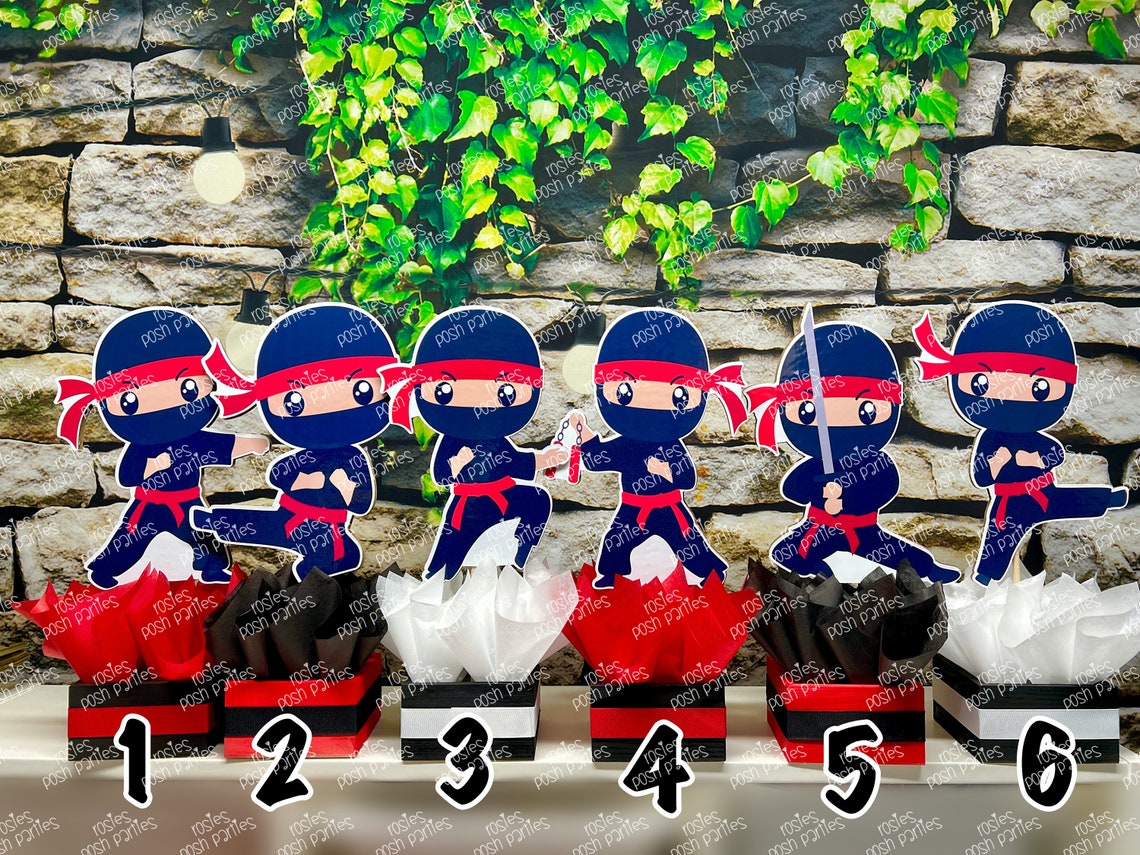 Ninja Birthday Theme | Ninja Karate Party Centerpiece Decoration ...