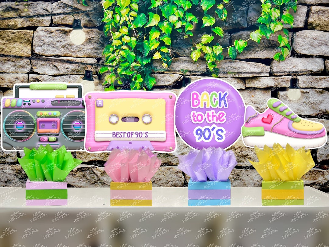I Love the 90s Theme| 90s Birthday Centerpiece | 90s Party Decoration ...