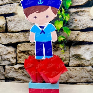 Nautical Boy Baby Shower Nautical Birthday Centerpiece for Guest Table ...