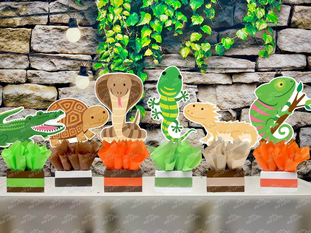 Reptile Theme | Reptile Birthday Party Decoration | Snake Reptile Theme ...