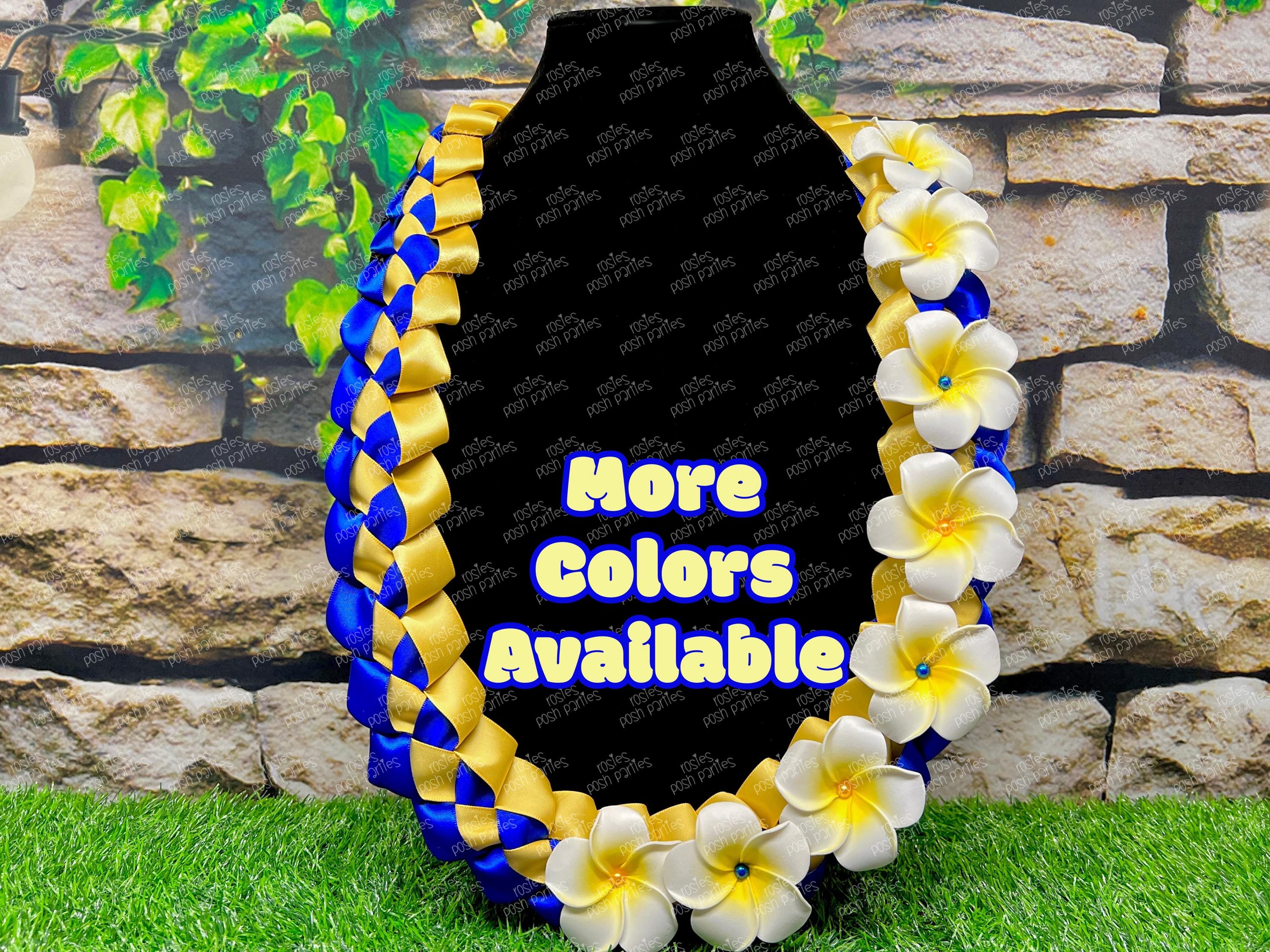 Plumeria Graduation Lei | Promotion Lei | Senior Night Gift Lei ...