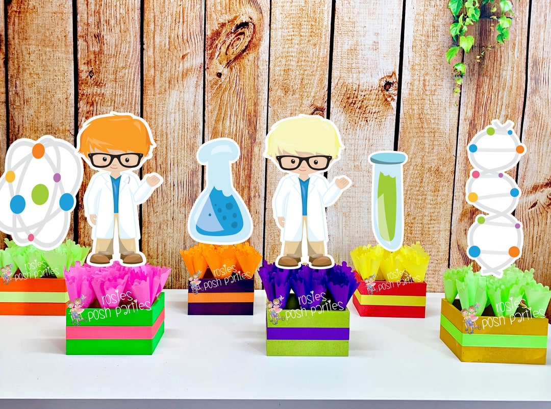 Science Birthday Theme Centerpiece Decoration Science Party - Etsy