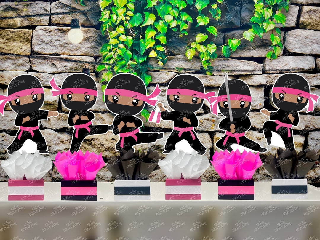 Afro Ninja Birthday Theme | Ninja Karate Party Centerpiece Decoration ...