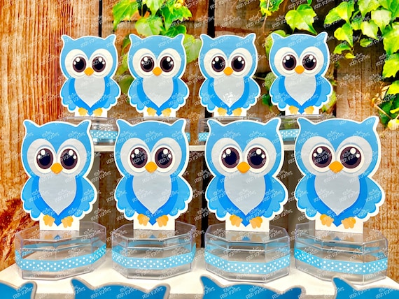 Owl Theme | Owl Birthday or Baby Shower | Owl Candy Jar Favor | Party ...