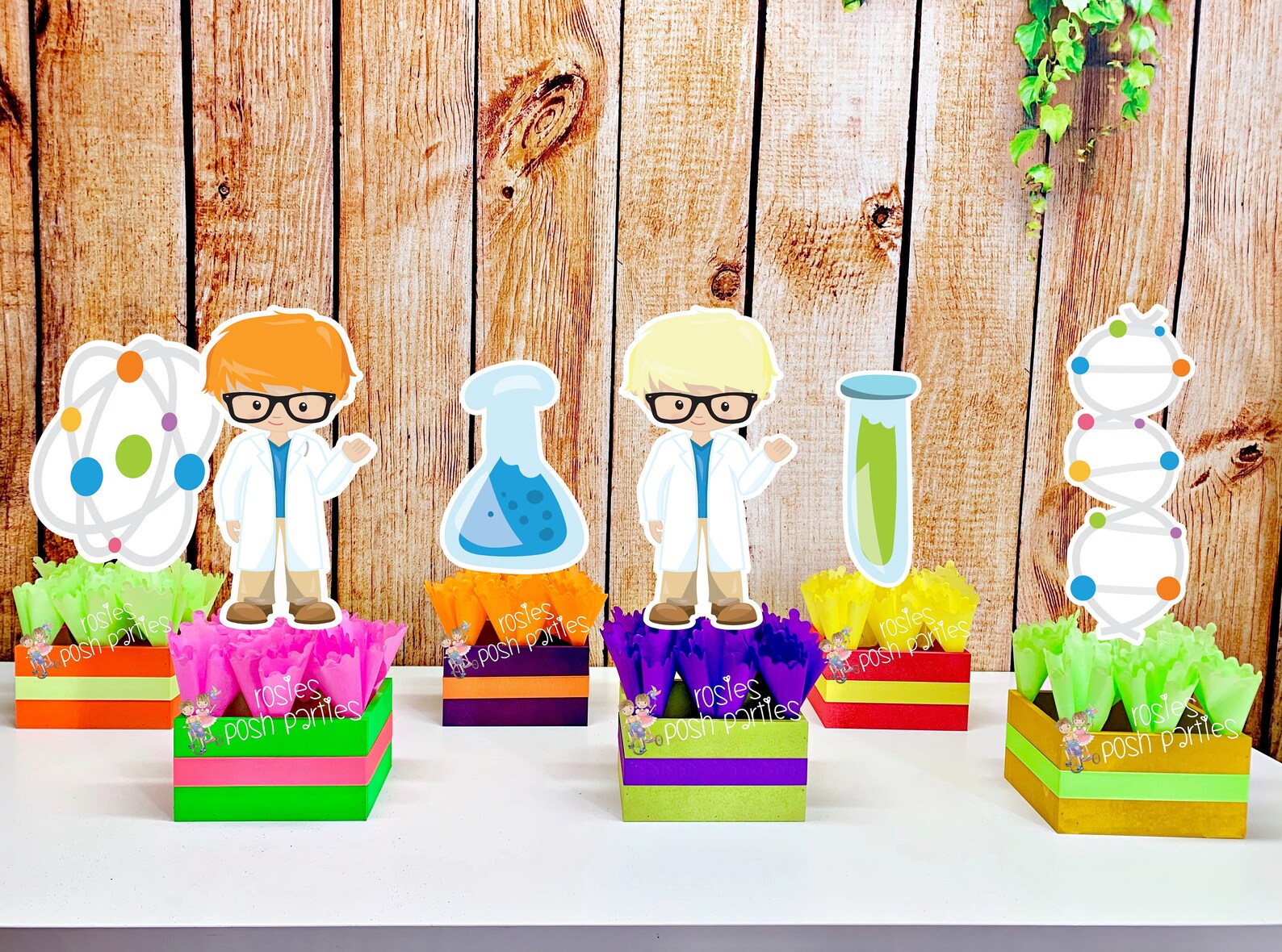 Science Birthday Theme Centerpiece Decoration Science Party - Etsy