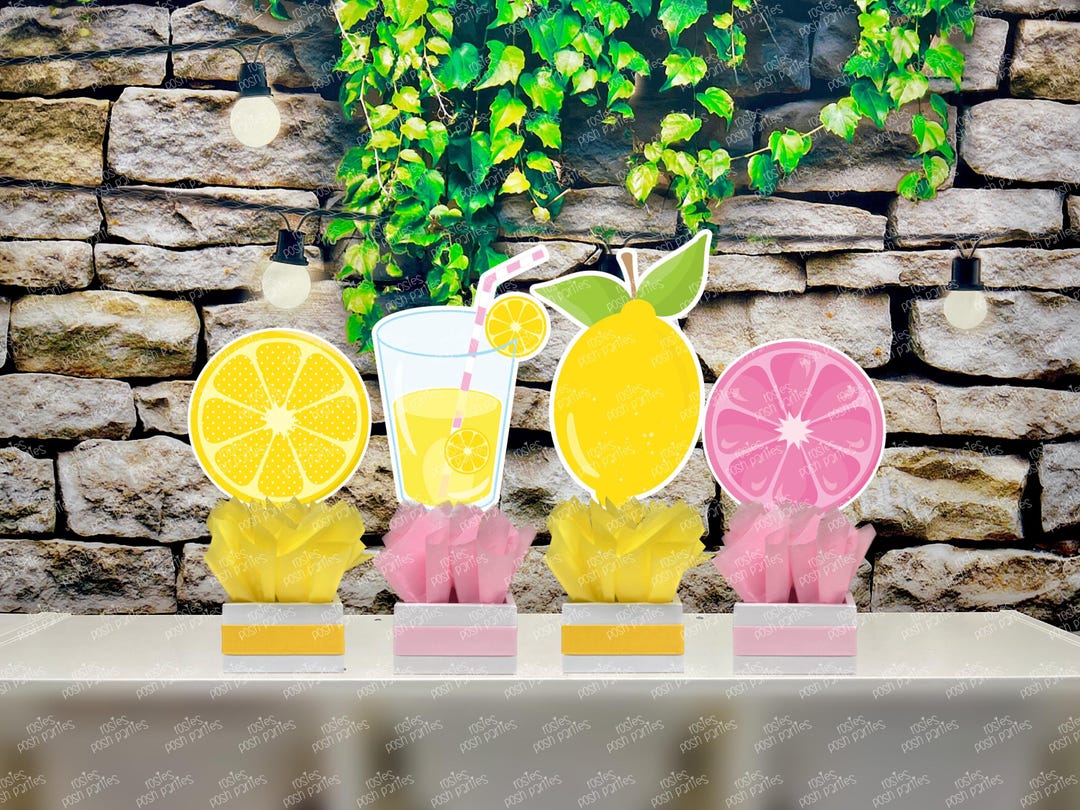 Pink Lemonade Baby Shower Theme | Table Centerpiece | Lemonade Stand ...
