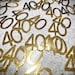 Birthday Age Confetti | 40th Birthday Party Decoration | 40th Confetti ...