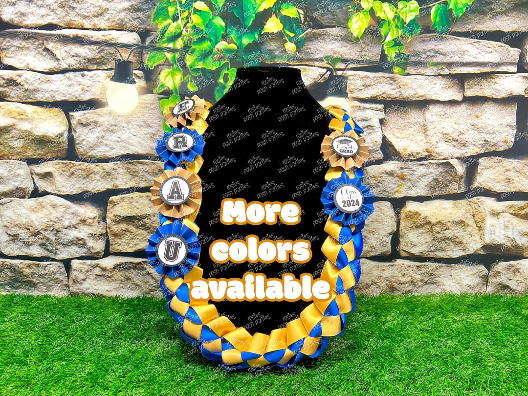 Graduation Lei | Promotion Gift Lei | Senior Night Gift Lei | Braided ...