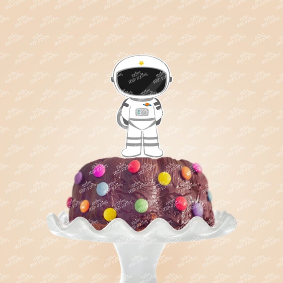 Outer Space Cake Topper | Blast Off Cake Decoration | Spaceship Outer ...