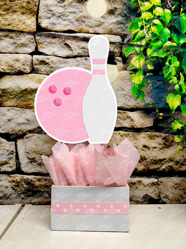 Bowling Theme Birthday Party Decoration Centerpiece Bowling - Etsy
