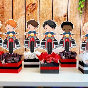 Motorcycle Theme Party Centerpiece Decoration Motorcycle | Etsy