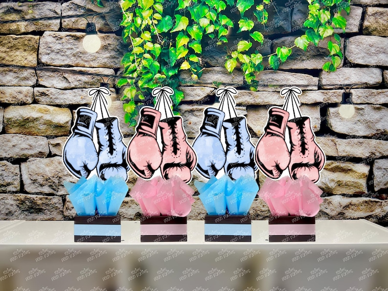 Boxing Gloves Baby Shower Theme | Gender Reveal Boxing Theme | Boxer ...