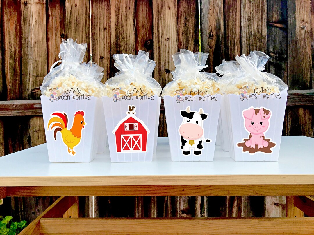 Farm Theme Birthday Party Favor Centerpiece Farm Animals Party ...