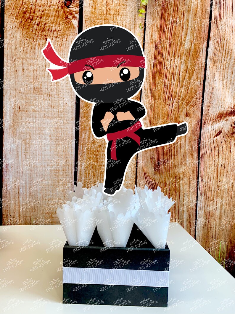 Ninja Birthday Theme Ninja Karate Party Centerpiece - Etsy