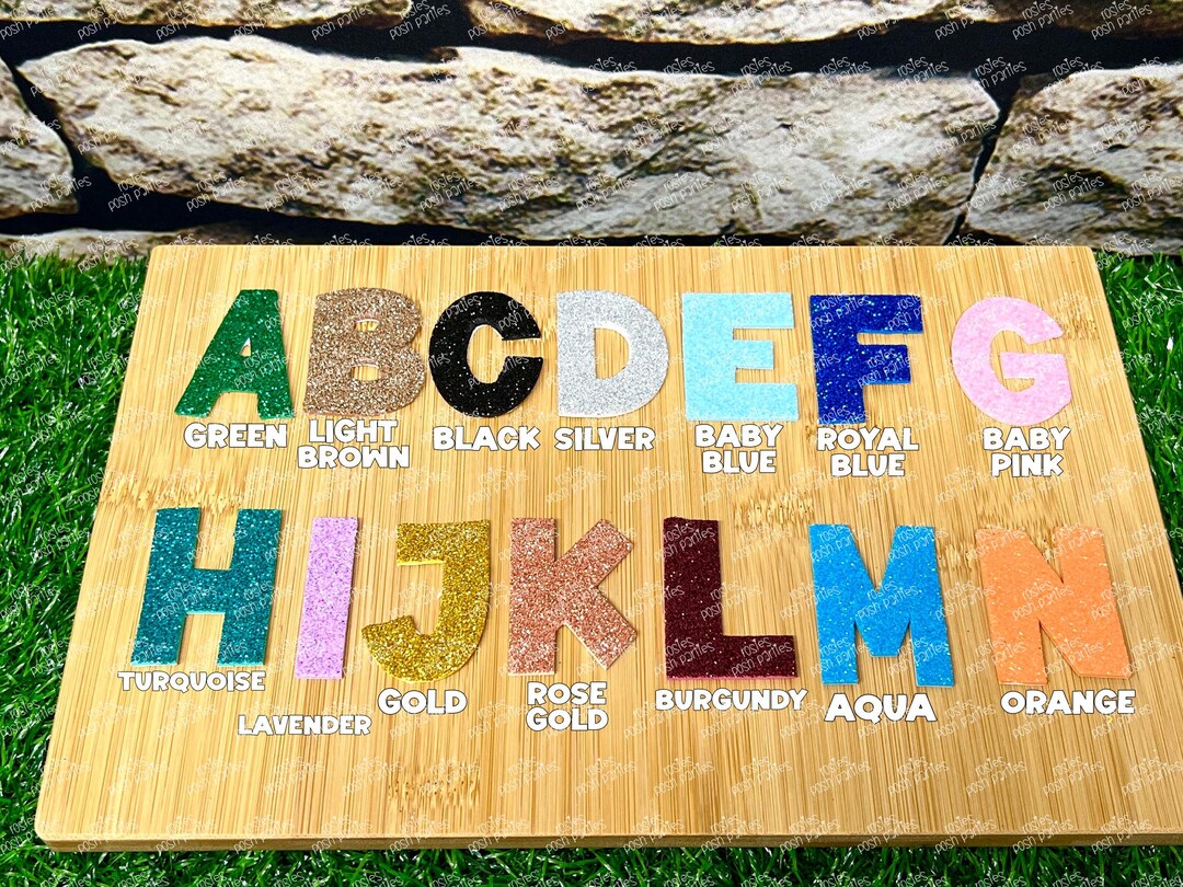 Glitter Foam Letters | Alphabet Letters | Pick Your Own Letters | You ...