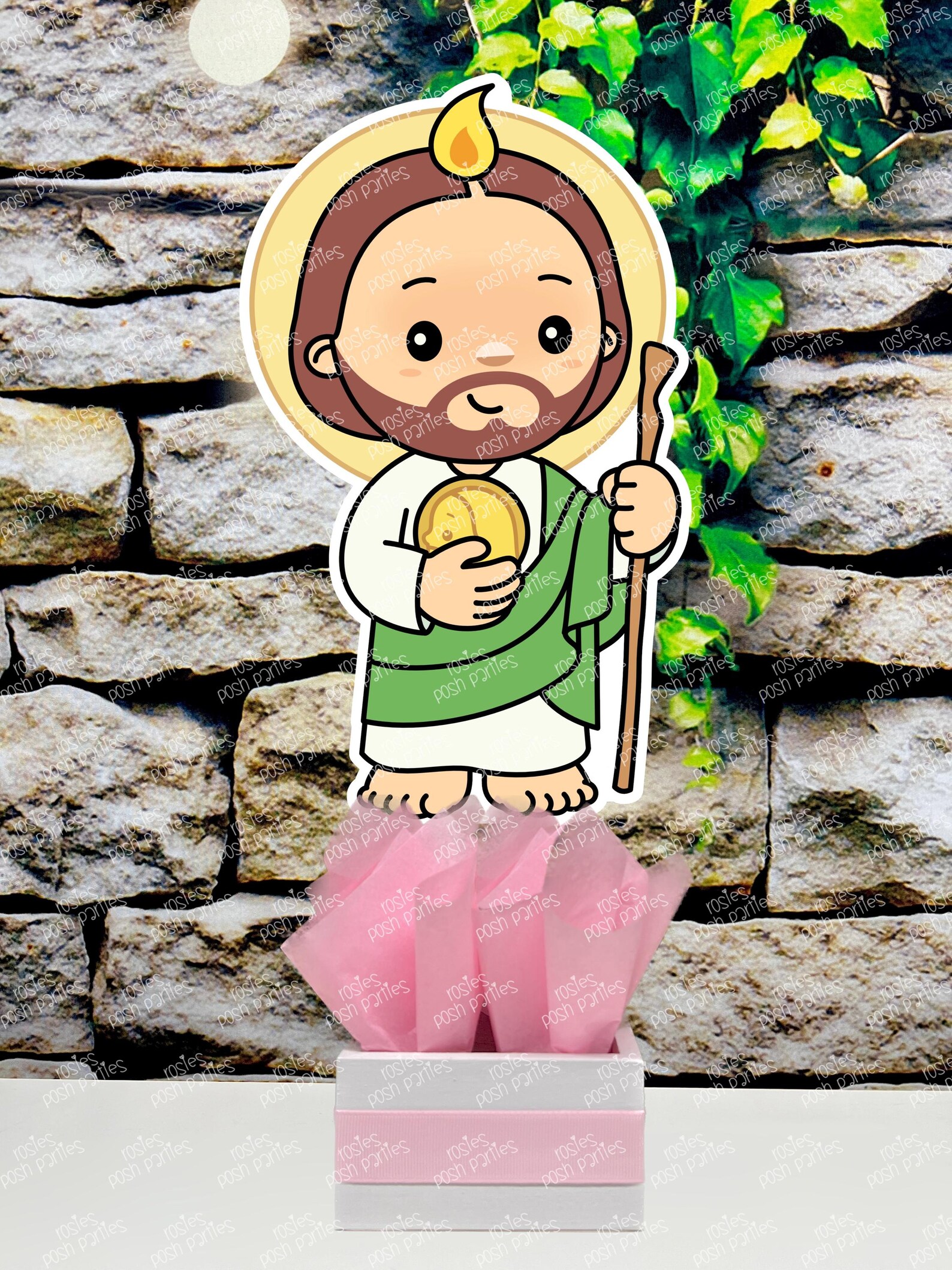 San Judas Tadeo Bautizo | Saint Jude Centerpiece Decoration | Saint ...