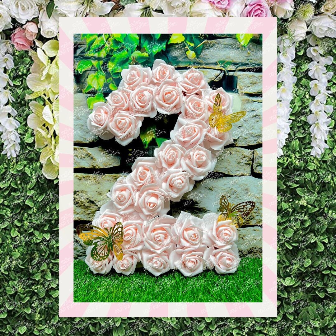 Floral Number | Photoshoot Prop | Age Birthday Prop | Photo Prop | Rose ...