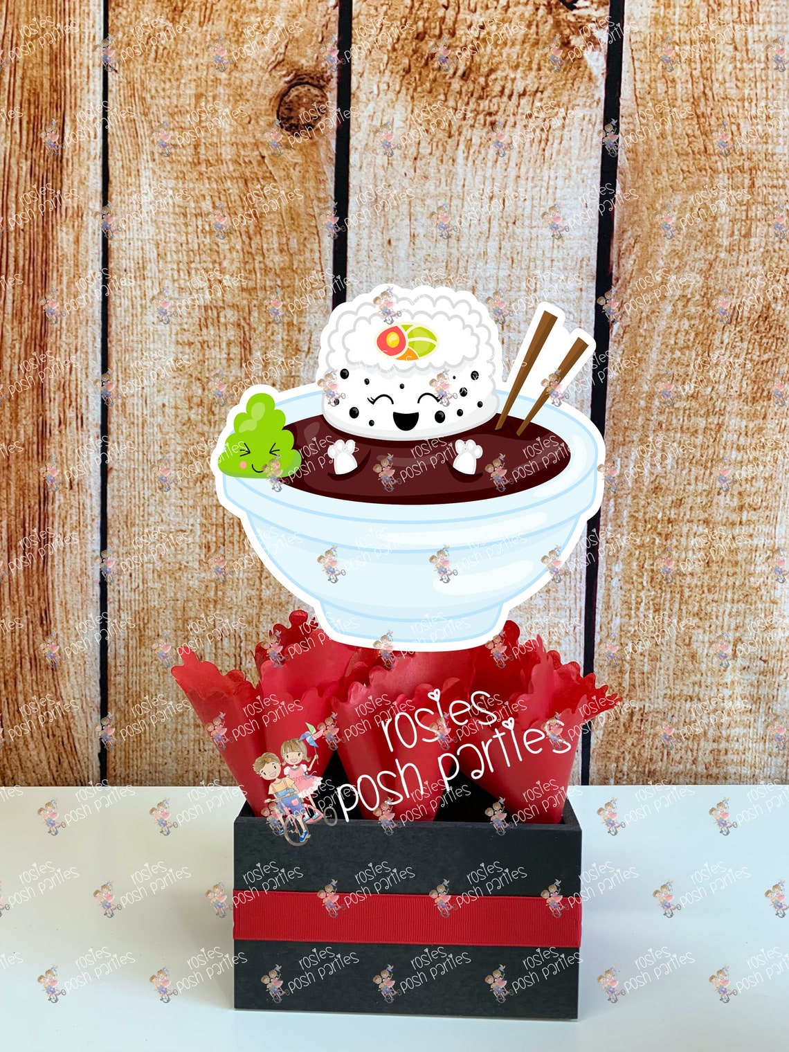 Sushi Theme Birthday Sushi Centerpiece Sushi Party Theme - Etsy