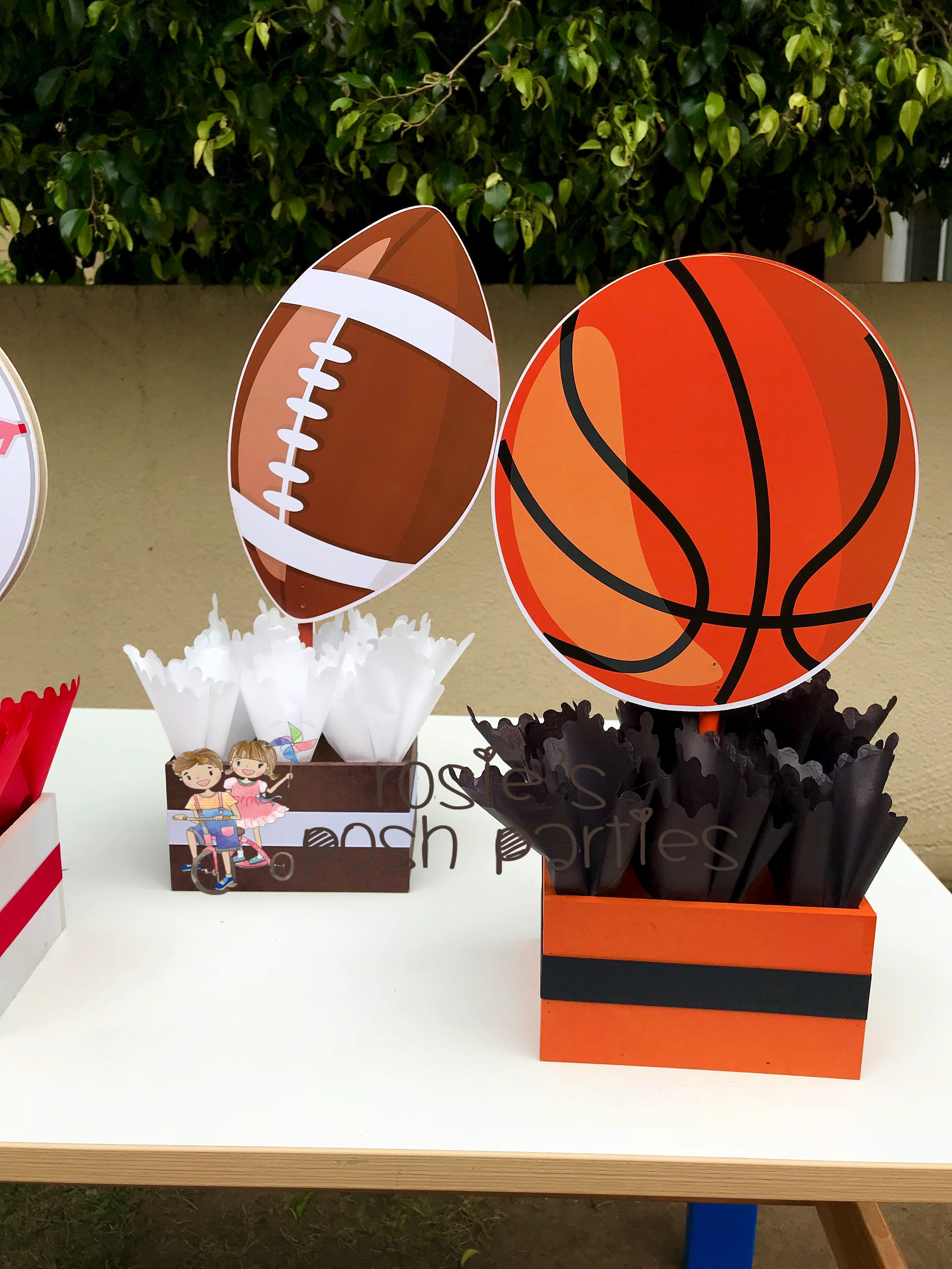 Sports Theme Centerpiece Sport Party Sports Birthday Soccer | Etsy