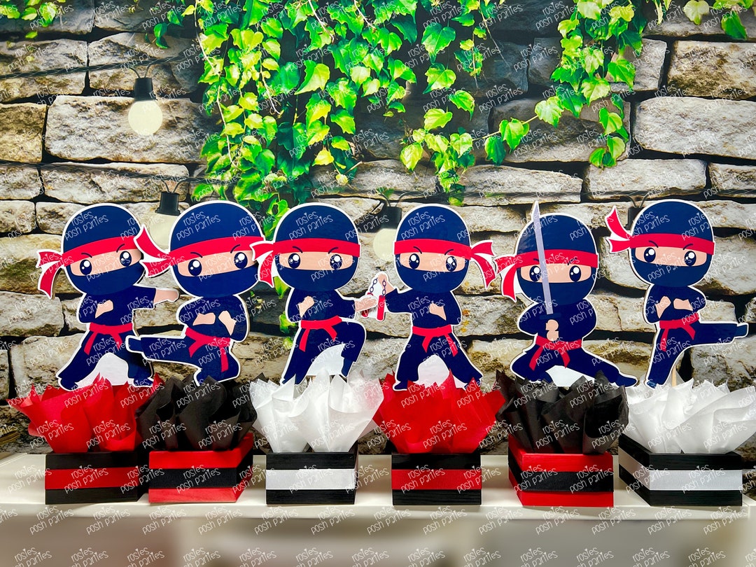 Ninja Birthday Theme | Ninja Karate Party Centerpiece Decoration ...