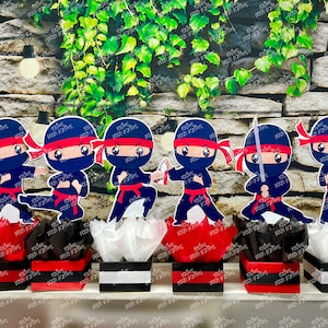 Ninja Birthday Theme | Ninja Karate Party Centerpiece Decoration ...