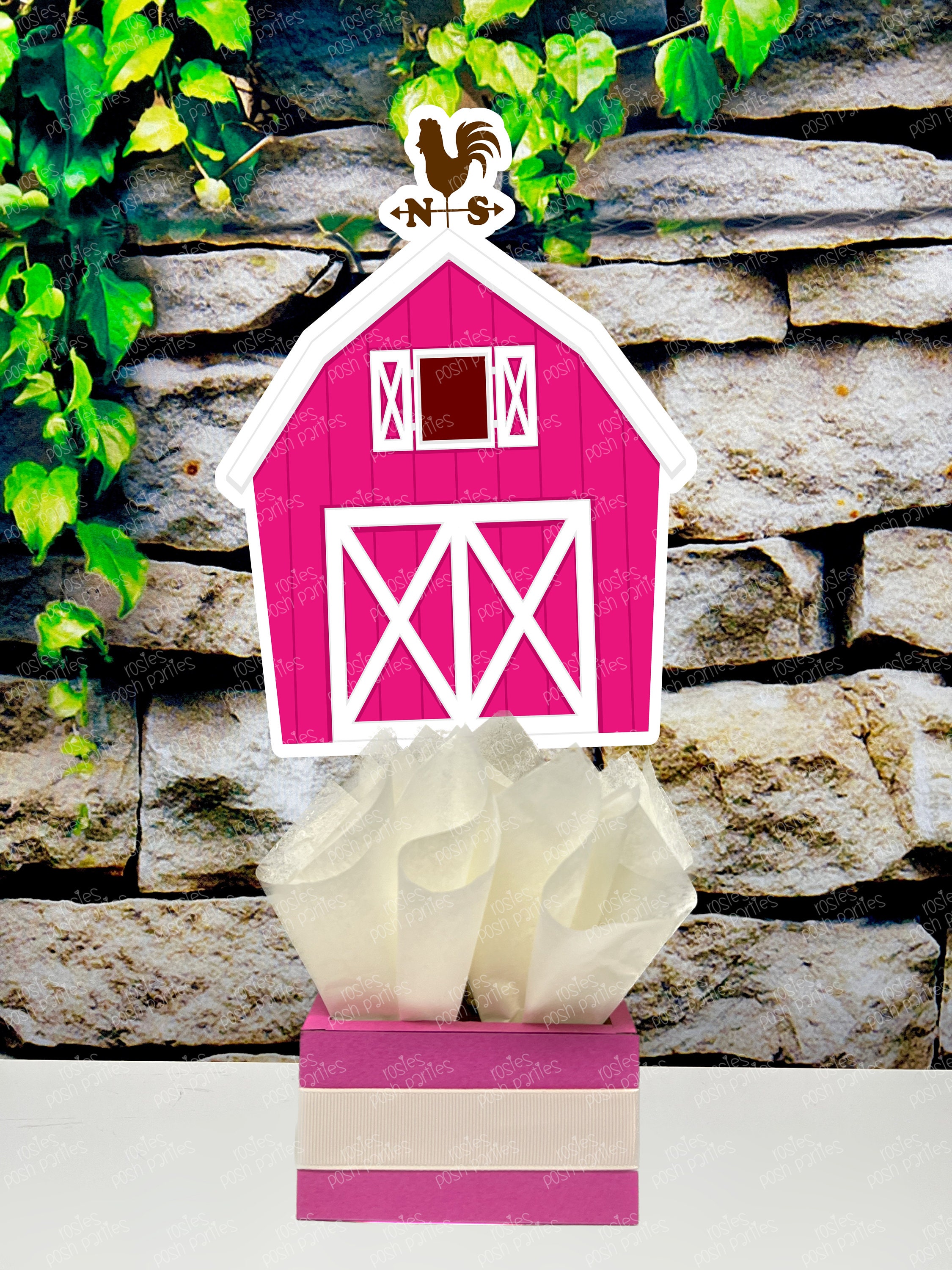Pink Farm Theme | Girl Farm Birthday | Pink Farm Party | Farm ...