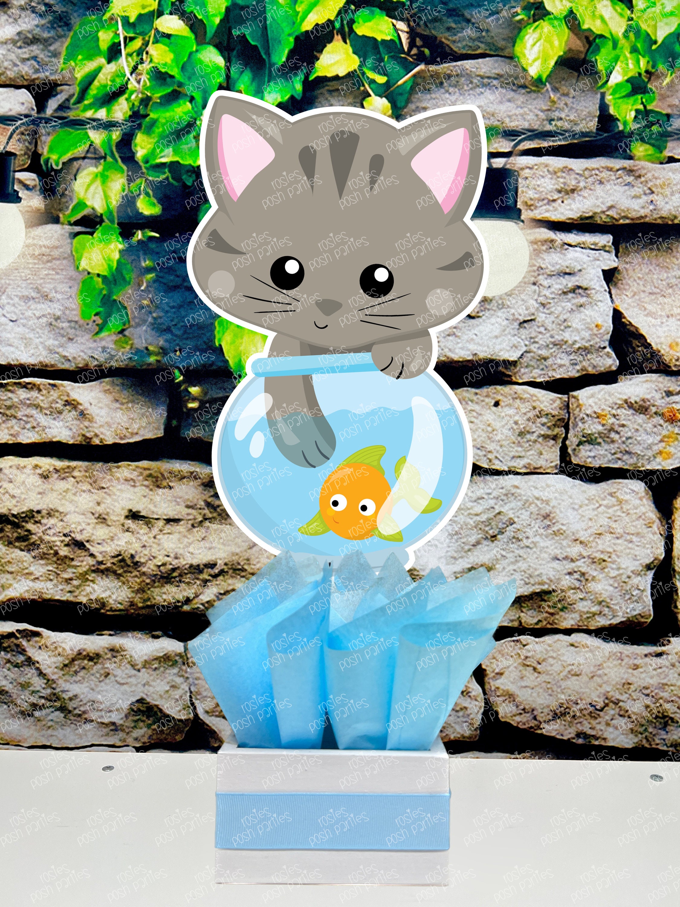 Kitten Theme Birthday | Cat Theme Party | Pawty Centerpiece Decoration ...