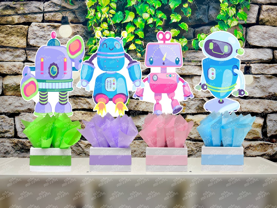 Girl Robot Theme Birthday | Its a Robot Girl Baby Shower Party ...
