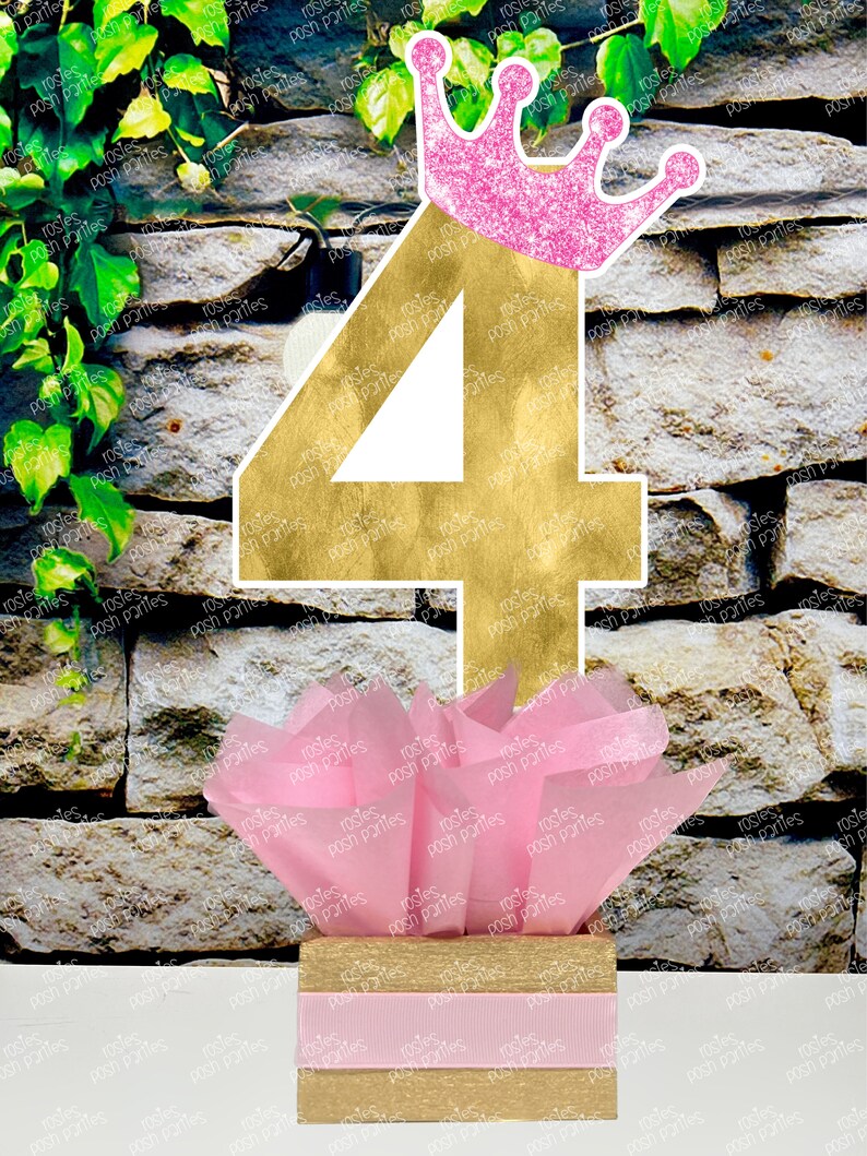 Pink and Gold Birthday Theme | Pink Royal Princess | Princess Table ...