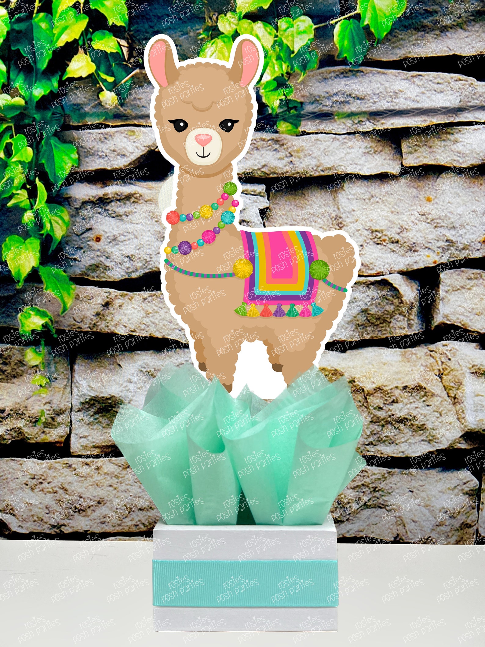 Llama Birthday Theme Centerpiece Decoration | Llama Theme | Llama ...