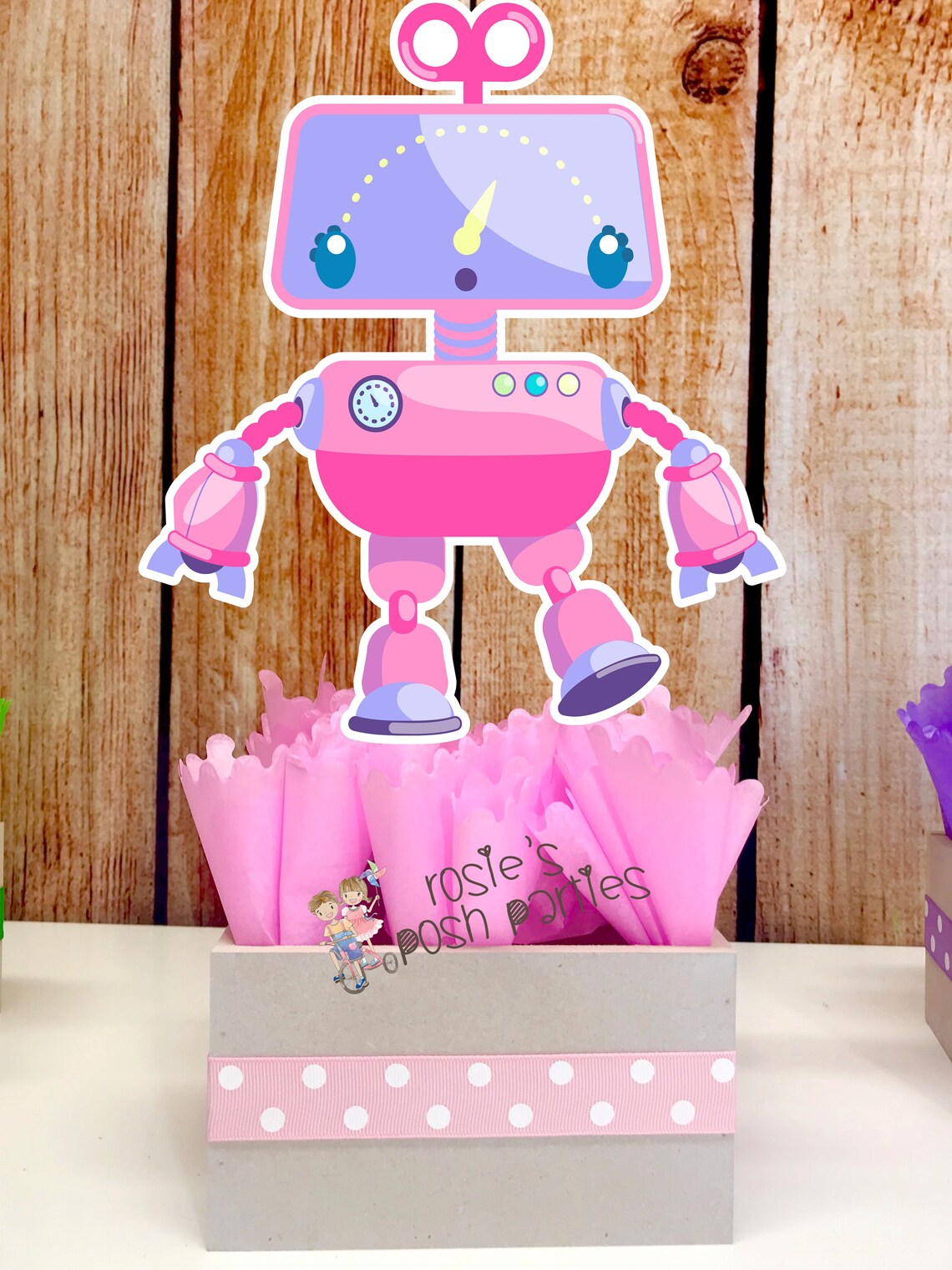 Girl Robot Theme Birthday Its a Robot Girl Baby Shower Party | Etsy