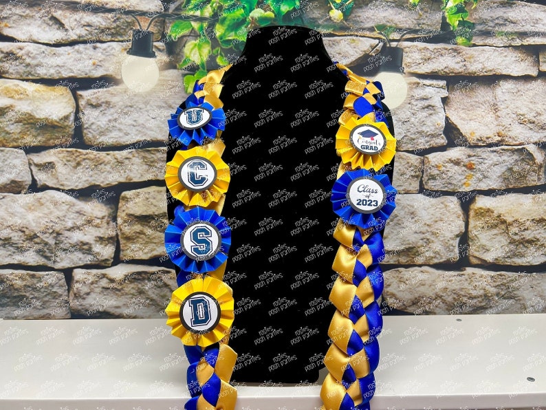 Graduation Lei | Promotion Gift Lei | Senior Night Gift Lei | Braided ...