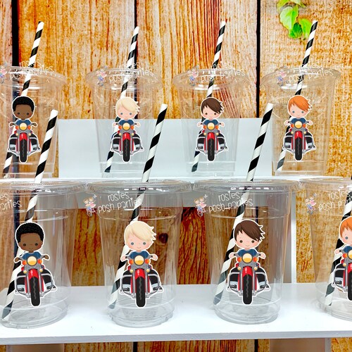 Motorcycle Theme Party Cups Decoration Biker Baby Shower - Etsy
