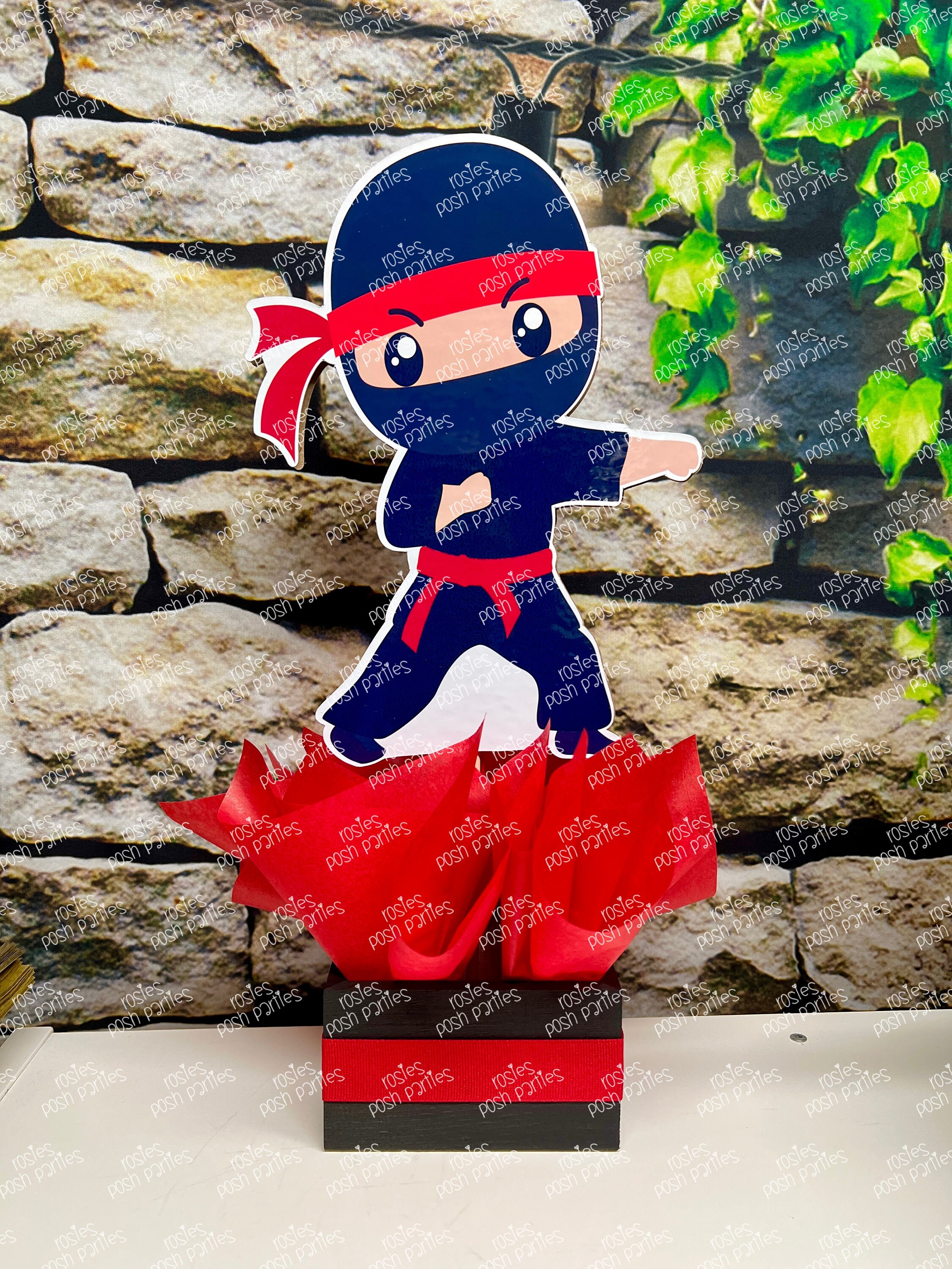 Ninja Birthday Theme | Ninja Karate Party Centerpiece Decoration ...