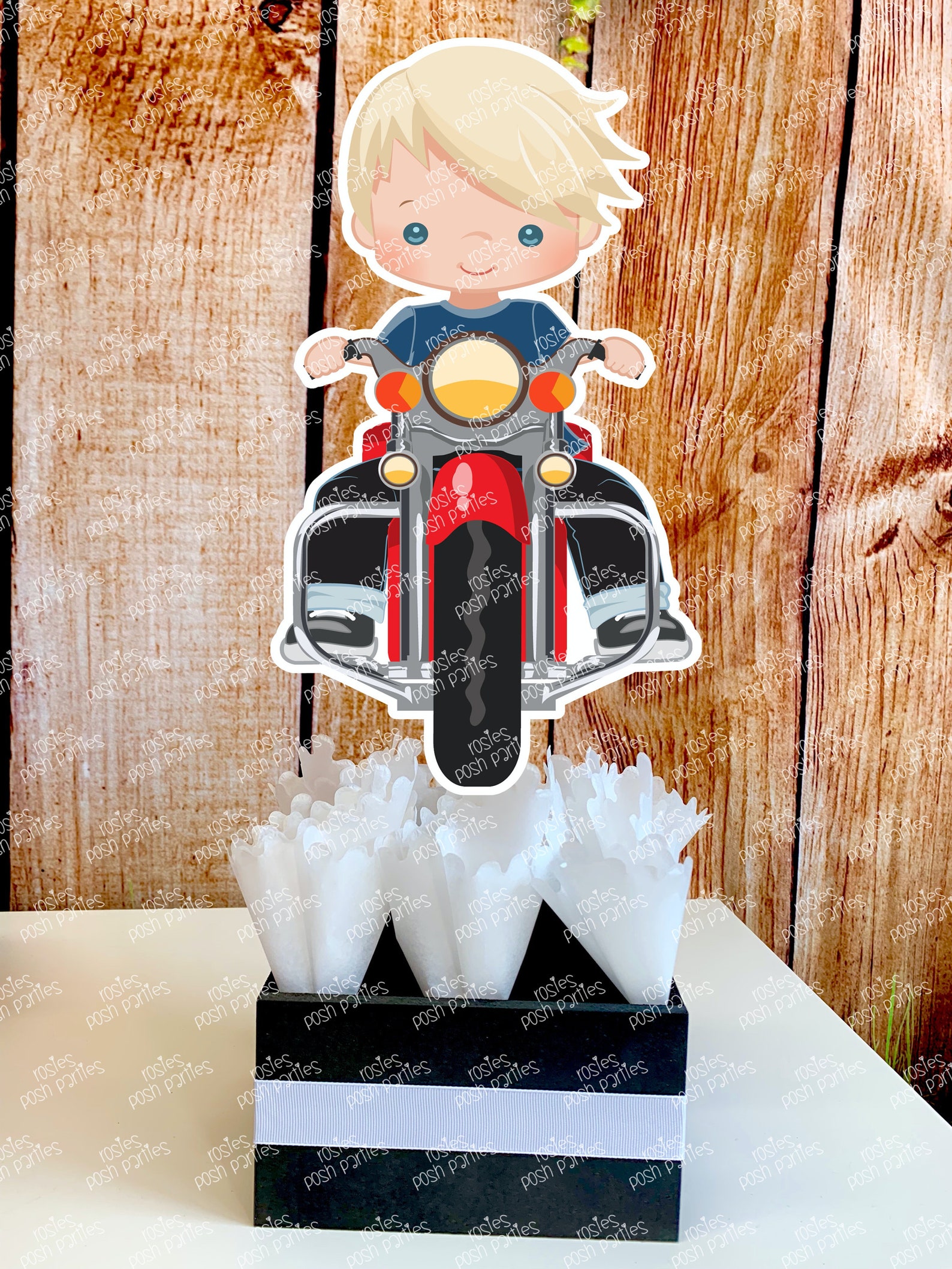 Motorcycle Theme Party Centerpiece Decoration Motorcycle - Etsy