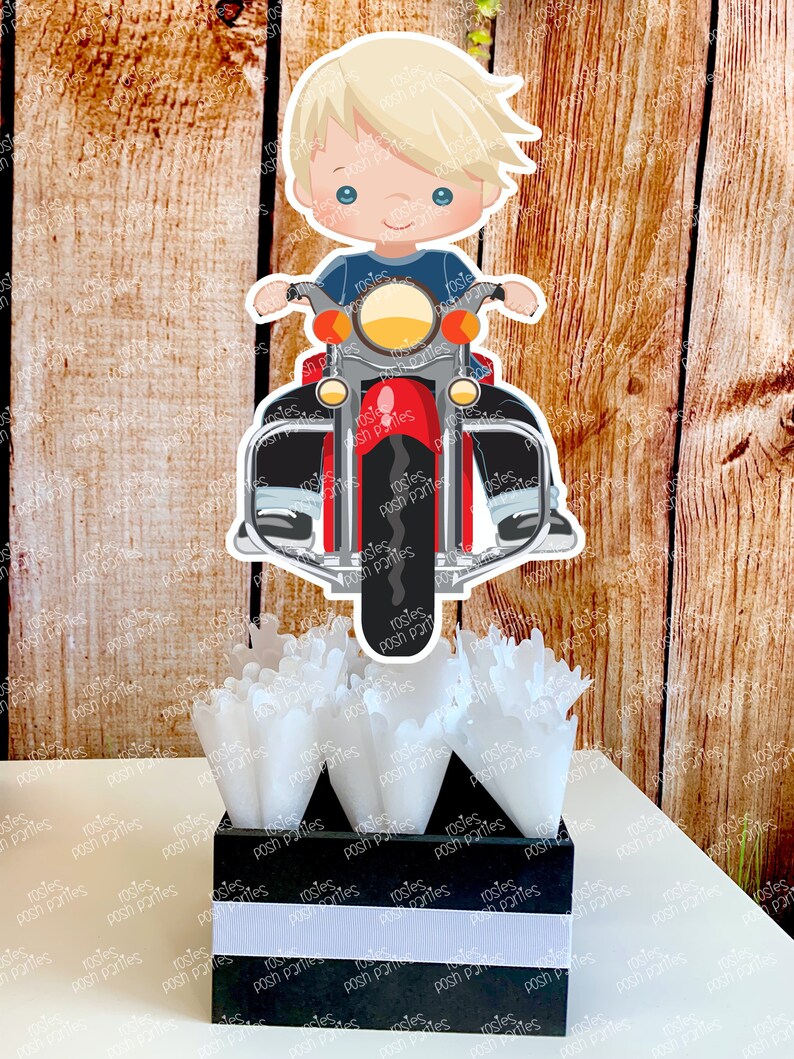 Motorcycle Theme Party Centerpiece Decoration Motorcycle - Etsy
